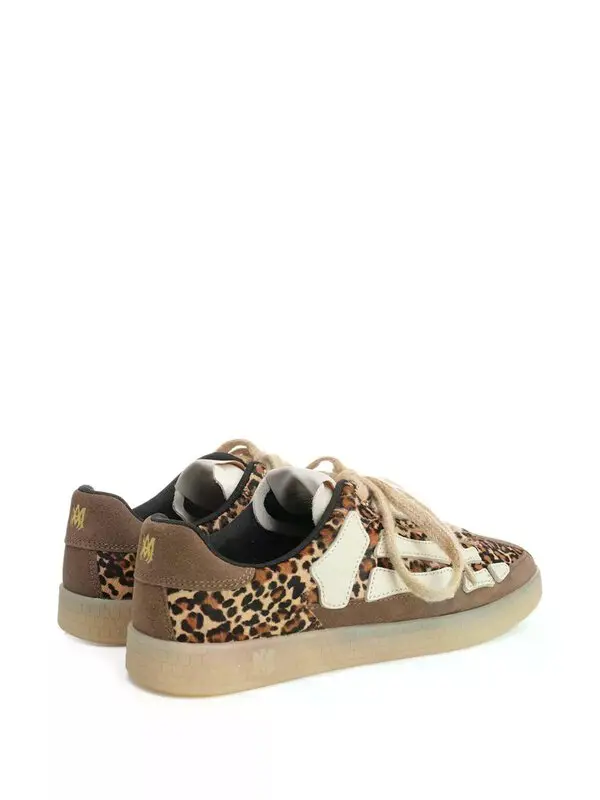 Amiri Leopard-print Sneakers - Brown
