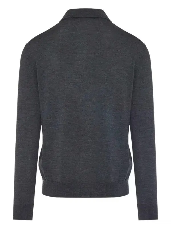 Etro Long-sleeve Polo Shirt - Grey
