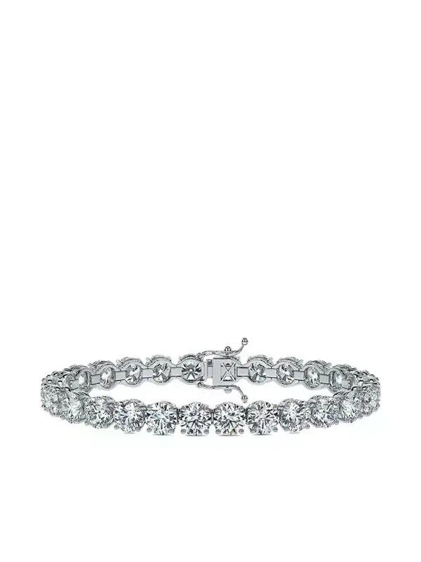 TILLA 14k White Gold Diamond Tennis Bracelet - Silver