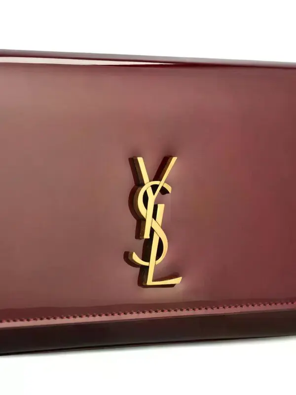 Saint Laurent Kate Leather Clutch Bag - Red