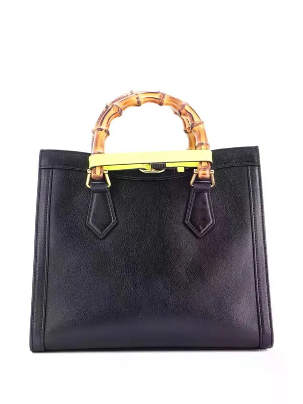 Gucci Diana Nm Bamboo Handle Small Tote Bag - Black
