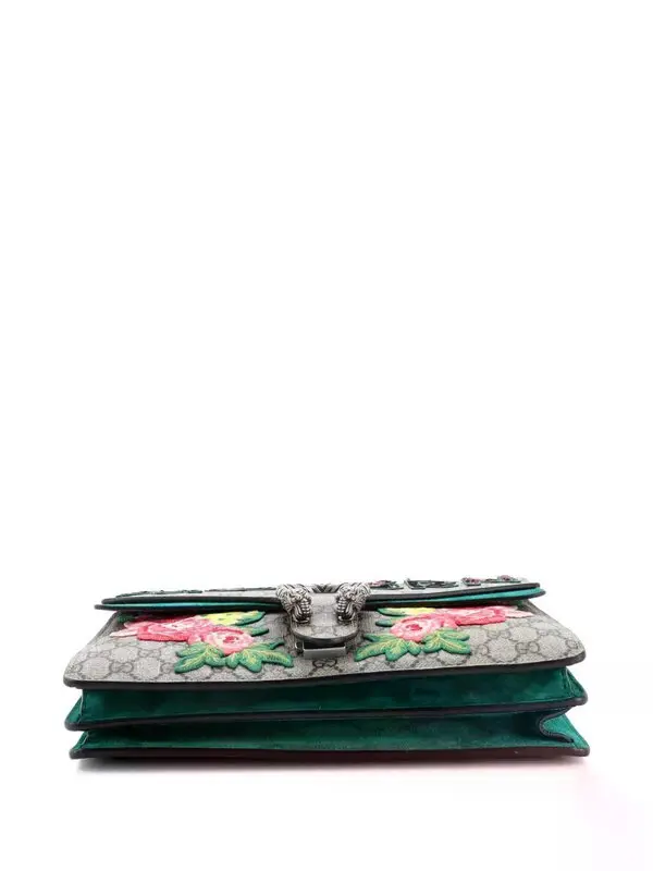 Gucci Dionysus Medium Shoulder Bag Embroidered Gg Coated Canvas