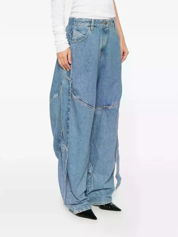 Attico Tie Detailed Jeans - Blue