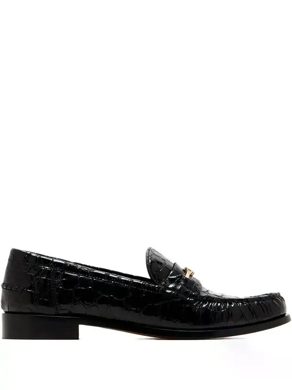 FERRAGAMO Croc-effect Loafers