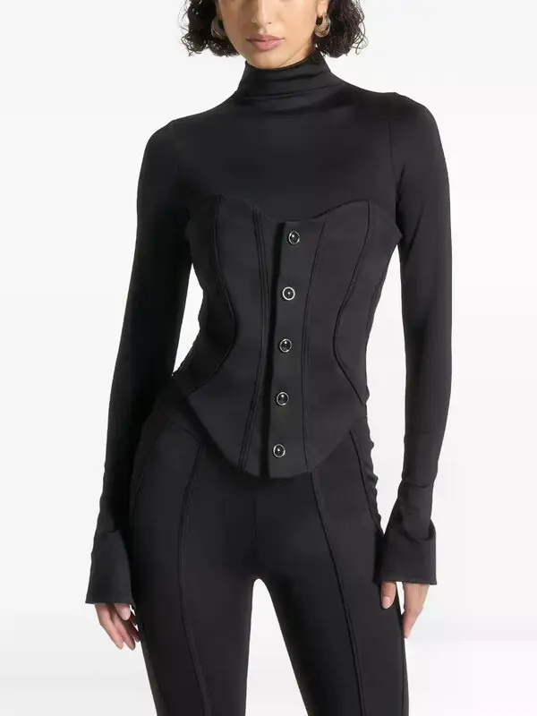 Manière De Voir Contour Jumpsuit With Buttoned Corset