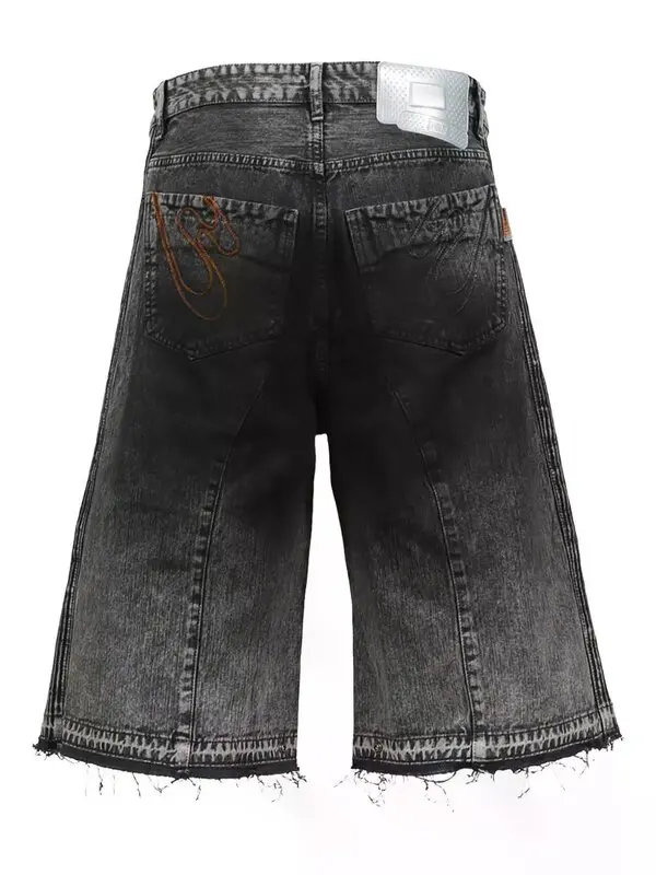 PDF Frayed Hem Denim Shorts