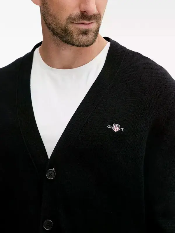 Gant Logo Button Cardigan