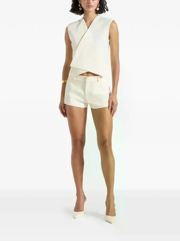 Manière De Voir Maniere De Voir Tailored Mini Shorts - Neutrals