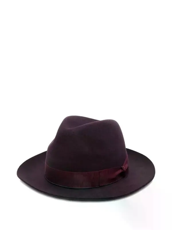 Borsalino Ribbon Hat - Purple