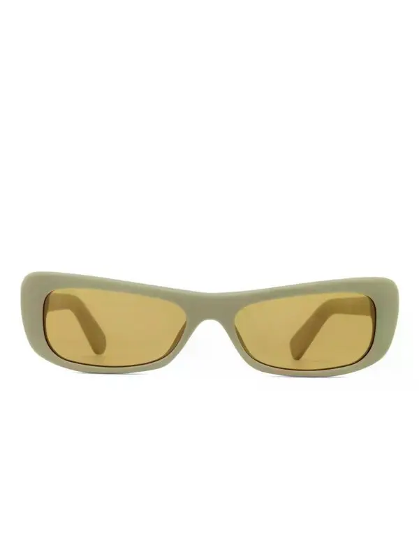 Jacquemus Capri Rectangle-frame Sunglasses - Green