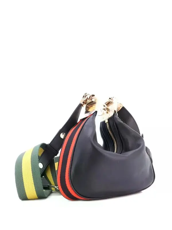 Gucci Attache Small Leather Shoulder Bag - Black