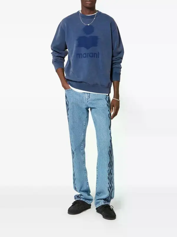 MARANT Mikoy Logo-print Sweatshirt - Blue