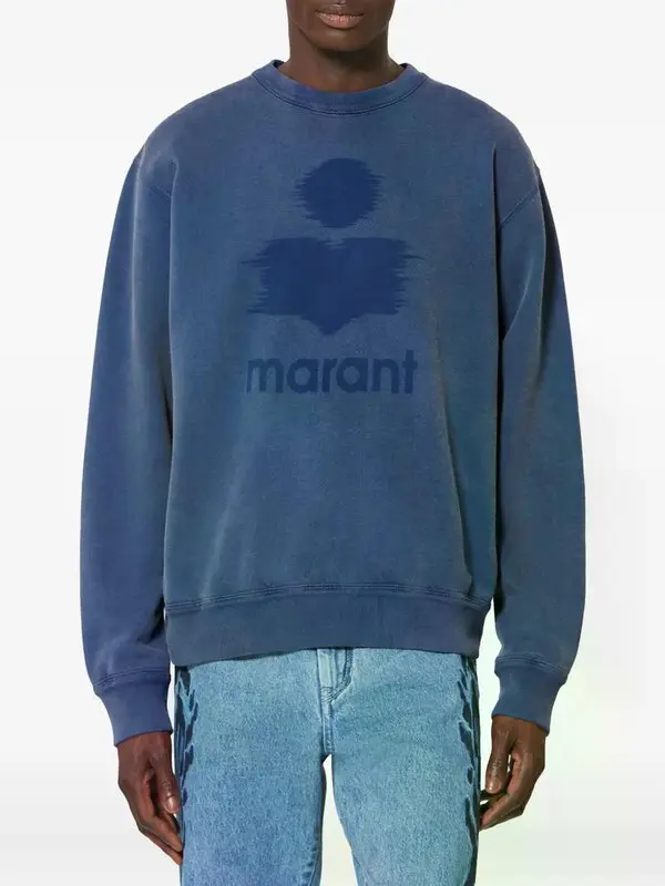 MARANT Mikoy Logo-print Sweatshirt - Blue