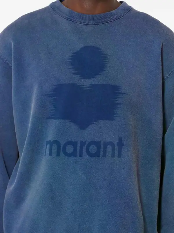 MARANT Mikoy Logo-print Sweatshirt - Blue