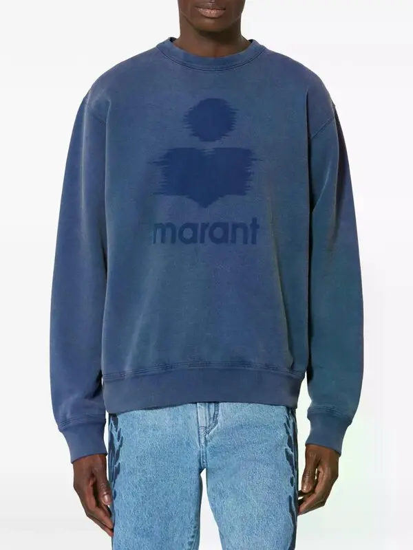 MARANT Mikoy Logo-print Sweatshirt - Blue