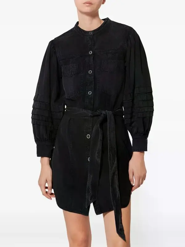 MARANT ETOILE Moe Ruffle-detailed Mini Dress - Black