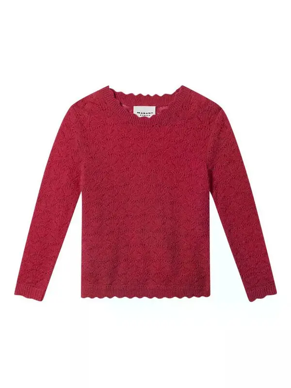 MARANT ETOILE Leonette Scalloped Pullover - Pink