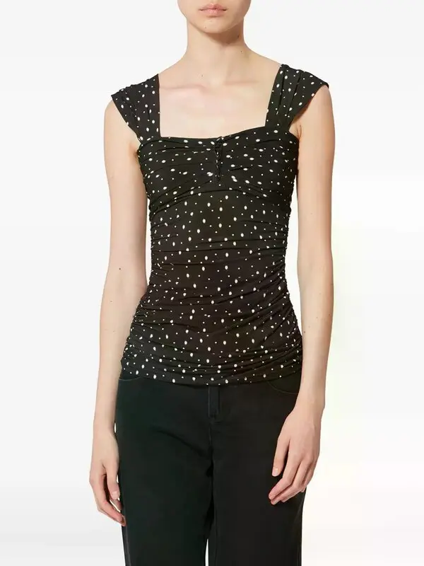 Isabel Marant Étoile Polka-dot Gemina Top - Black