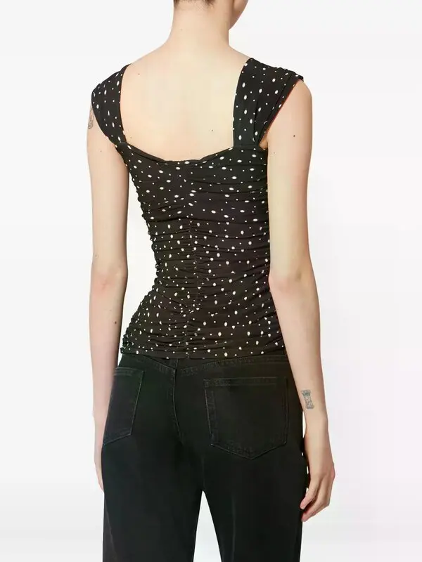 Isabel Marant Étoile Polka-dot Gemina Top - Black