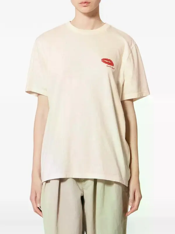 MARANT ETOILE Zewel Embroidered T-shirt - Neutrals