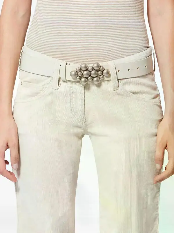 Isabel Marant Étoile Vickia Leather Belt - Neutrals