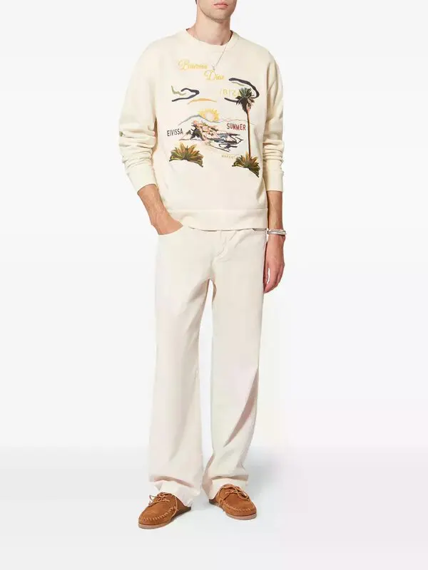MARANT Mikoy Embroidered Sweatshirt - Neutrals