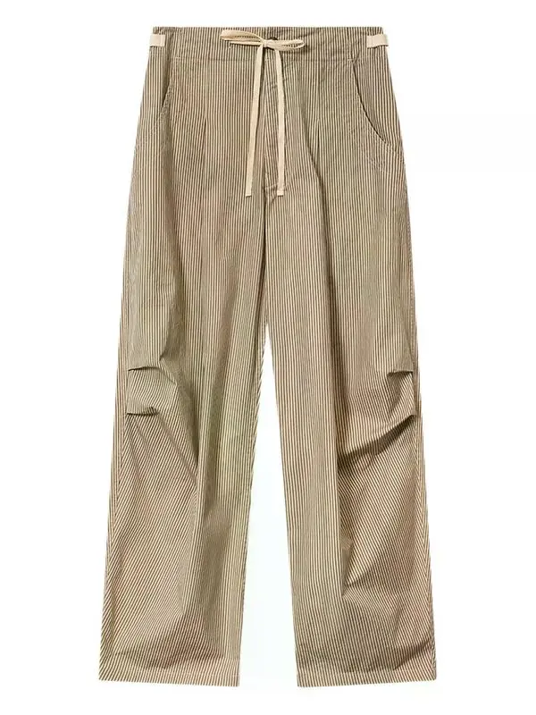 MARANT ETOILE Ceryne Striped Cotton Trousers