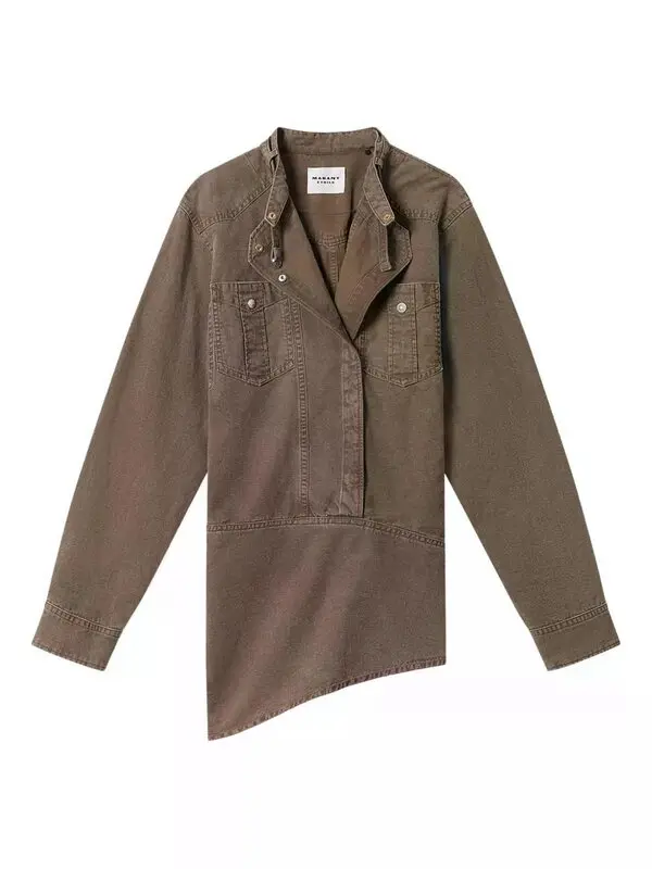 MARANT ETOILE Noria Patch-pocket Mini Dress - Brown