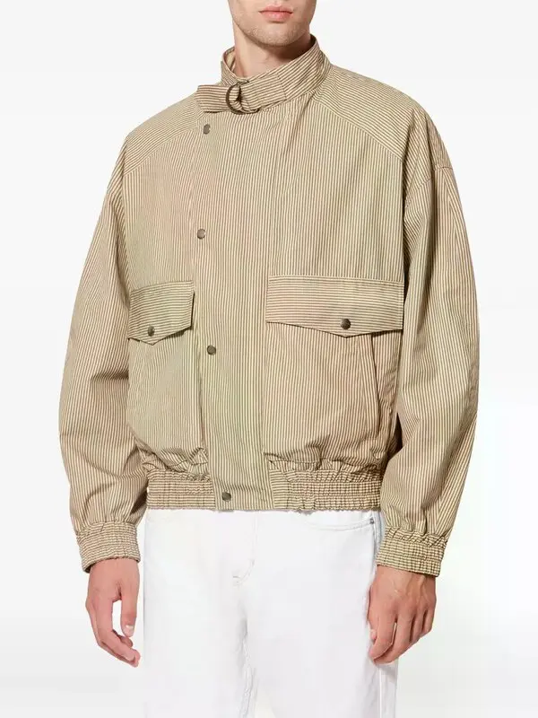 MARANT Corto Striped Jacket - Neutrals