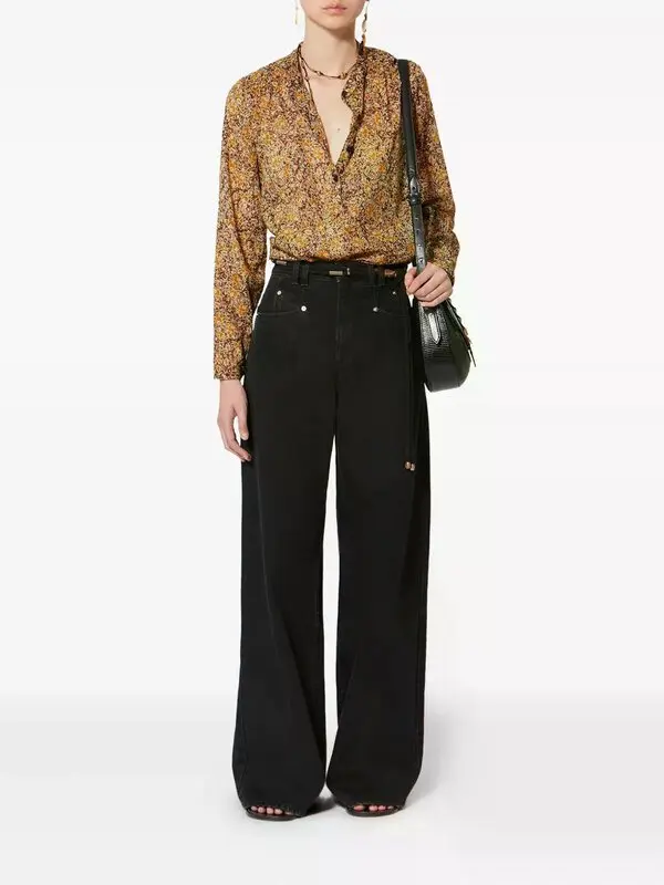 MARANT ETOILE Toile Maria Floral-print Cotton-voile Blouse
