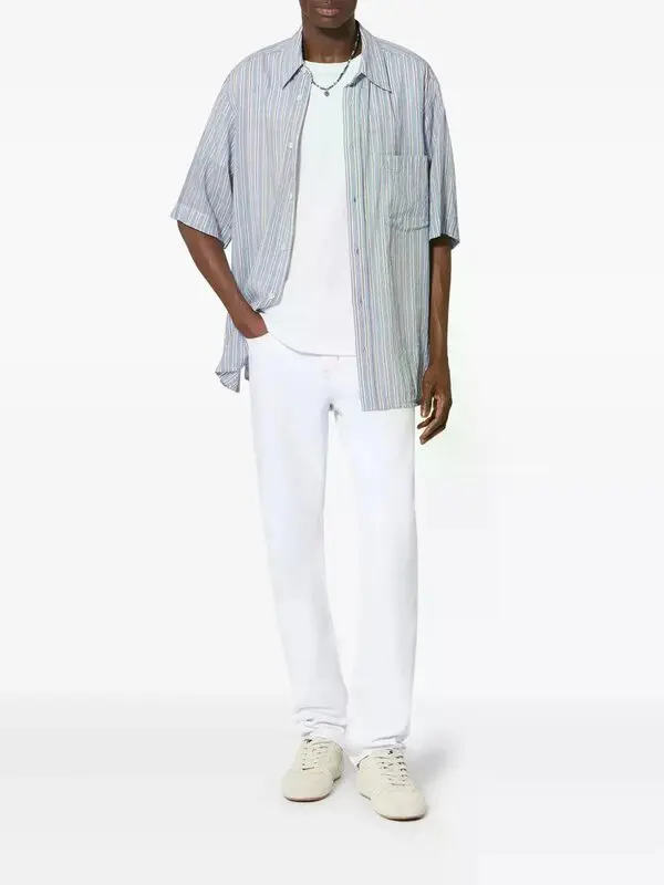 MARANT Labilio Striped Shirt - Blue