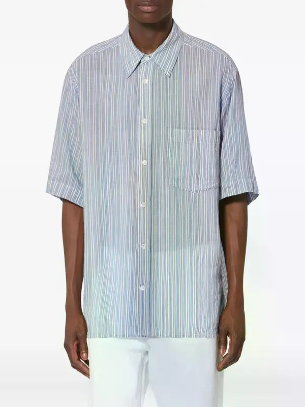 MARANT Labilio Striped Shirt - Blue