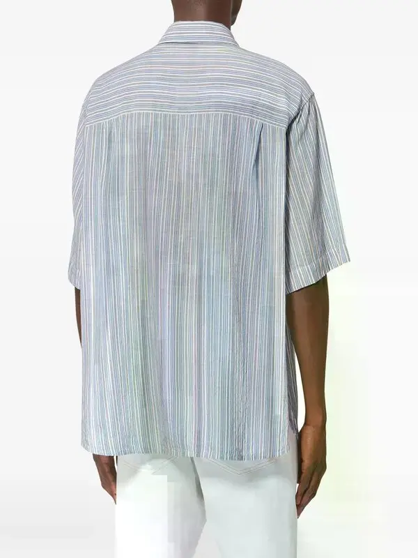 MARANT Labilio Striped Shirt - Blue
