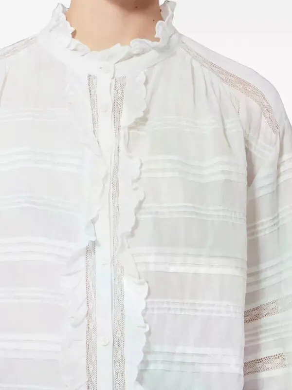 MARANT ETOILE Peline Ruffled Shirt - White
