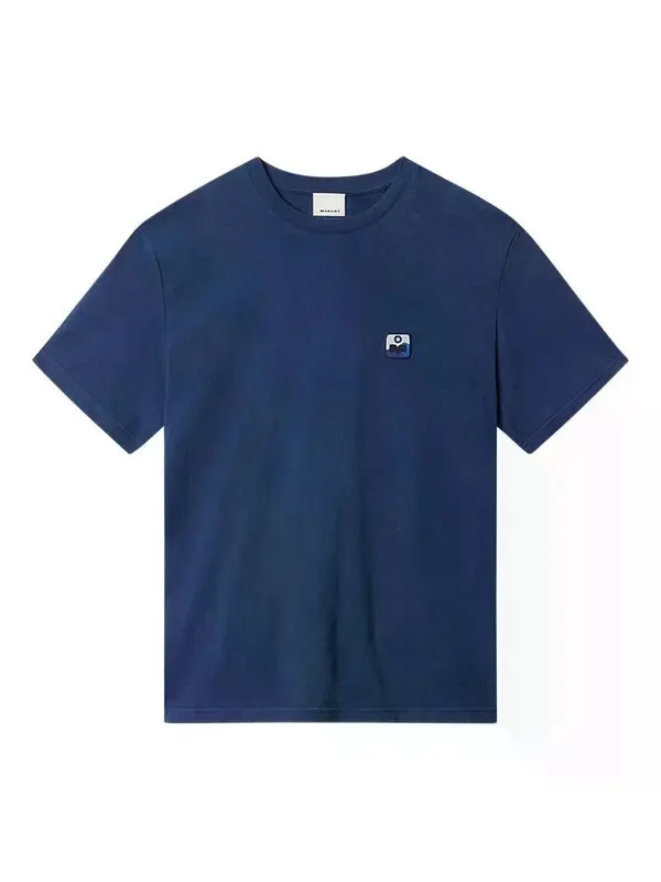 MARANT Hugo Logo-patch T-shirt - Blue