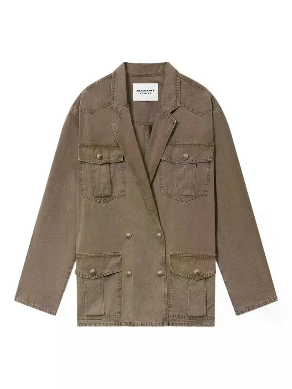 MARANT ETOILE Nevala Double-breasted Blazer - Brown