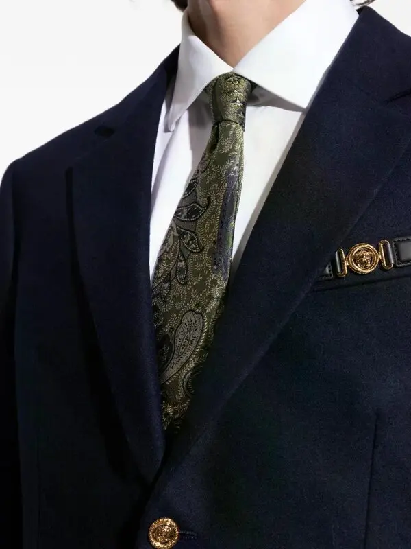 Etro Paisley-patterned Neck Tie - Green