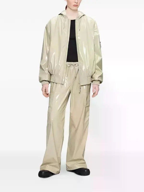 Rains Lohja Insulated Hooded Bomber Jacket - Neutrals