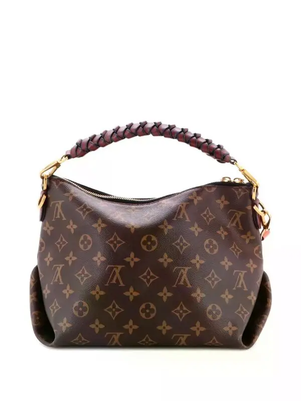 LOUIS VUITTON Braided Handle Beaubourg Monogram Canvas Mini Hobo Bag