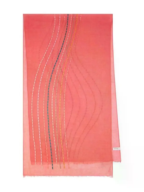 Paul Smith Stitched Scarf - Pink