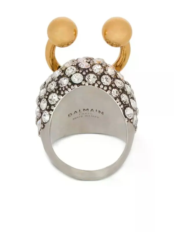 Balmain Rhinestone-embellished Ring