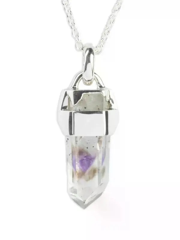 PARTS OF FOUR Sterling Talisman Amethyst Necklace - Silver
