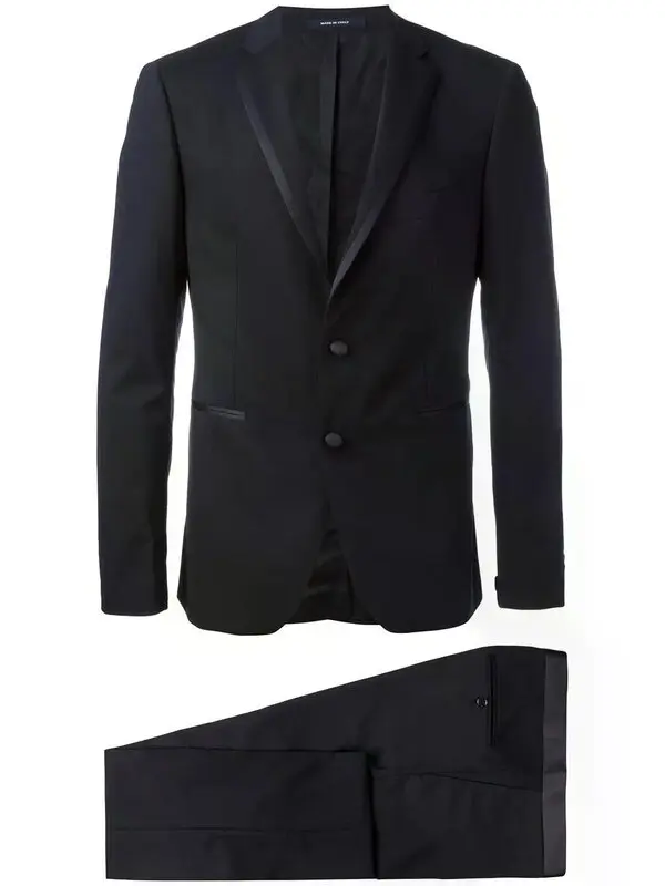 Tagliatore Contrast Trim Dinner Suit