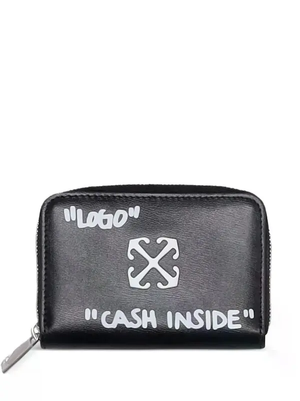 Off-White Jitney Zip Coin Purse - Black