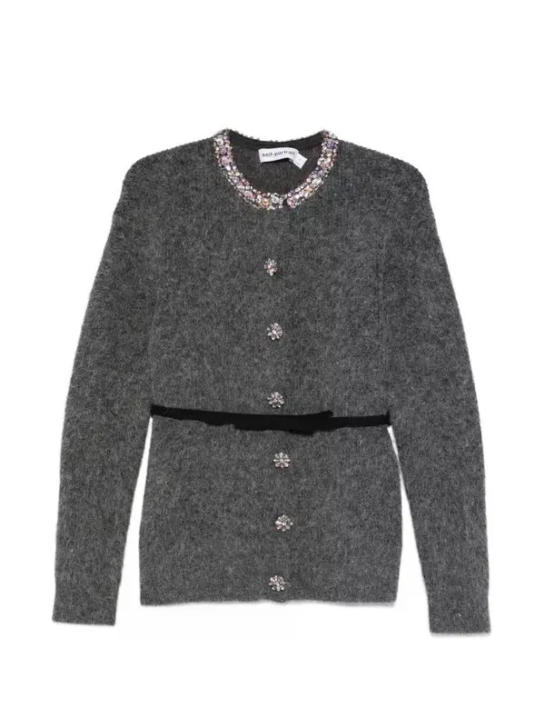 SELF-PORTRAIT Crystal-embellished Cardigan