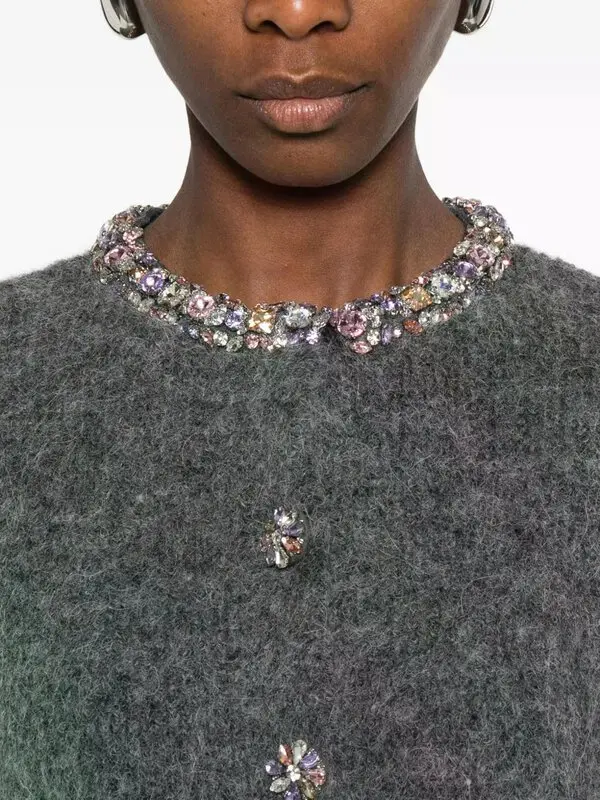 SELF-PORTRAIT Crystal-embellished Cardigan