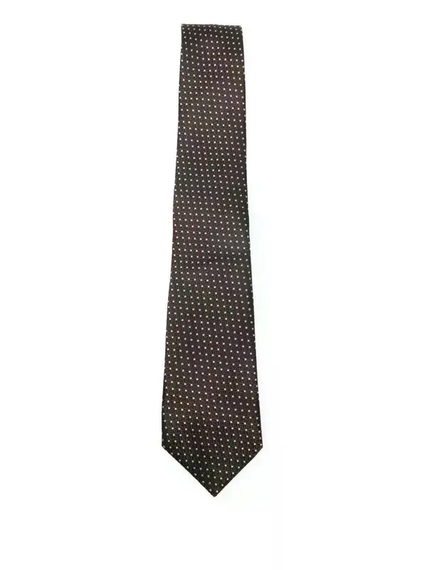 Canali Dotted Tie - Brown