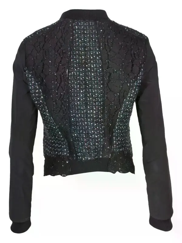 Nina Ricci Lace-panel Zip-up Bomber Jacket