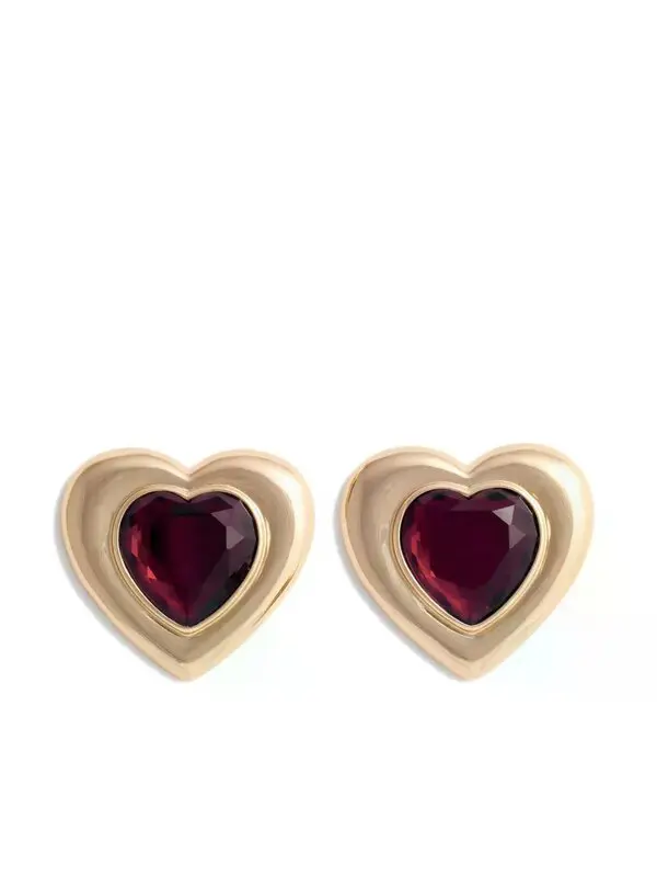 SELF-PORTRAIT Heart Earrings - Gold