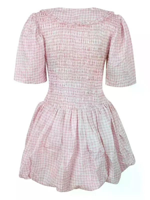 GANNI Check Mini Dress